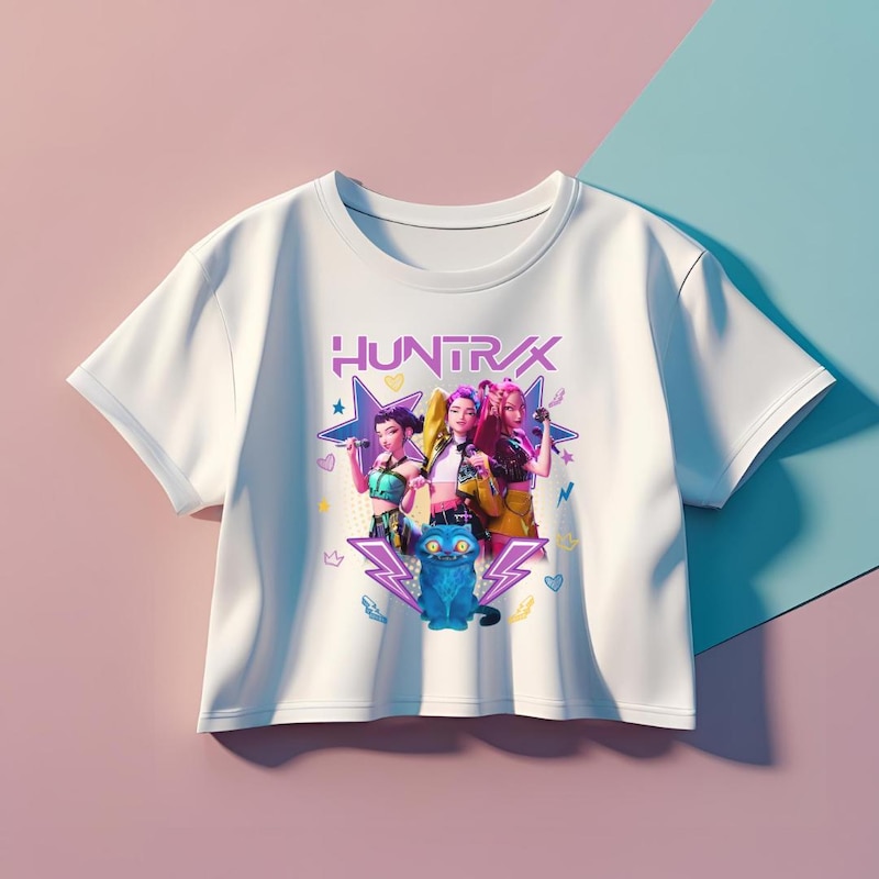 Black Anime Crop Top - Etsy
