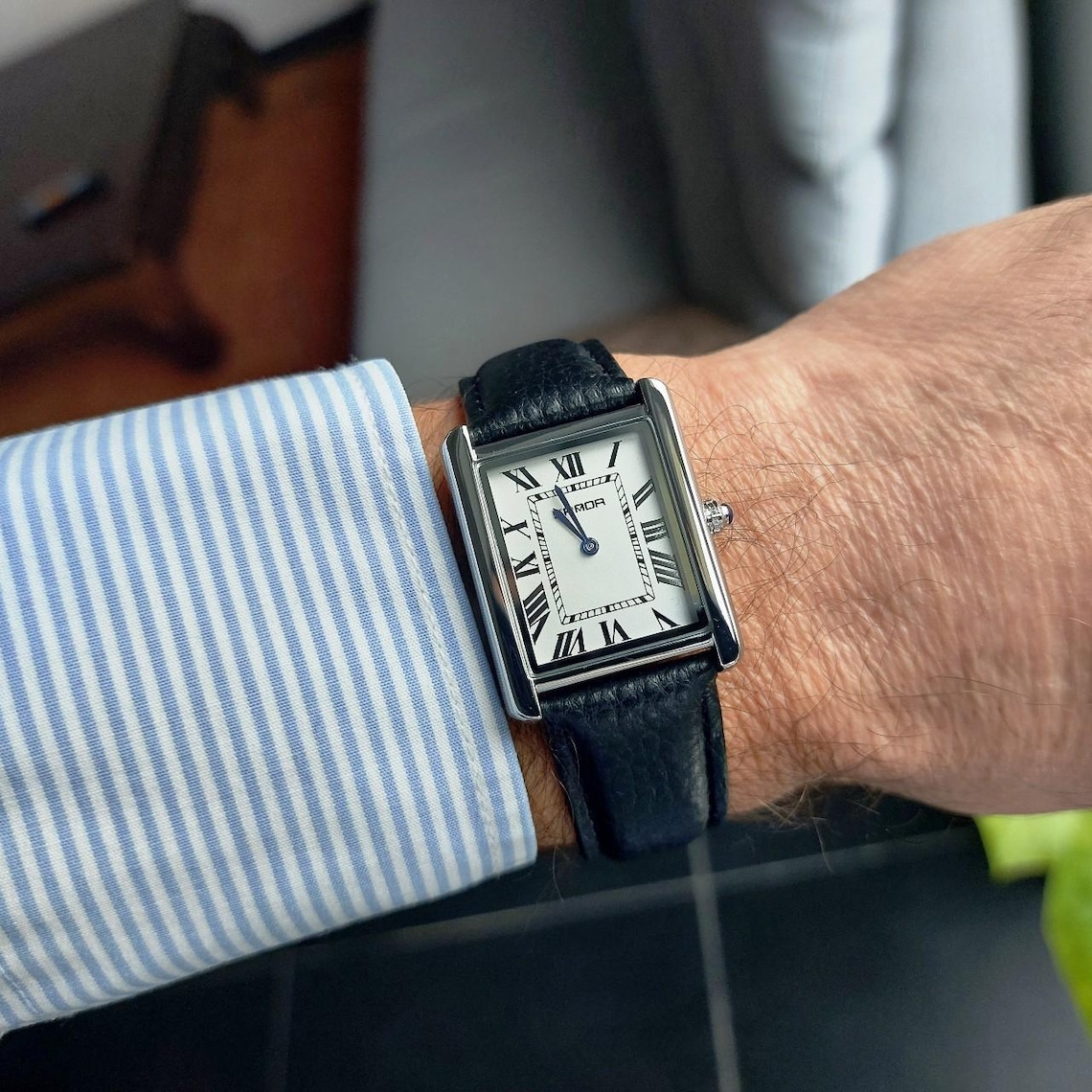 Old Money Vintage Inspired Leather Strap Watch for Men | Leather Watch ...