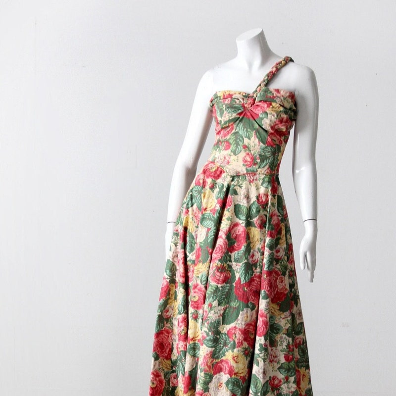 1940s Floral Dress - Etsy