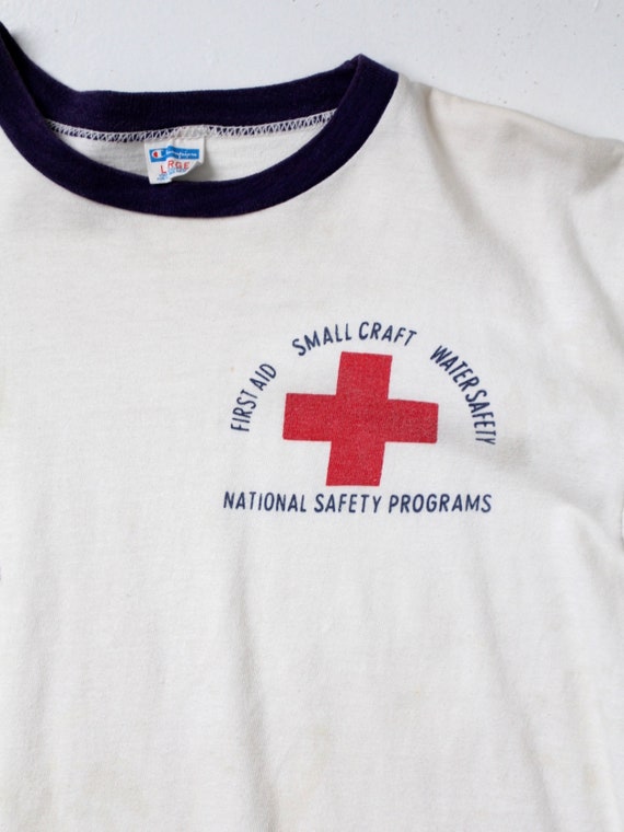 vintage First Aid Water Safety ringer tee - Gem