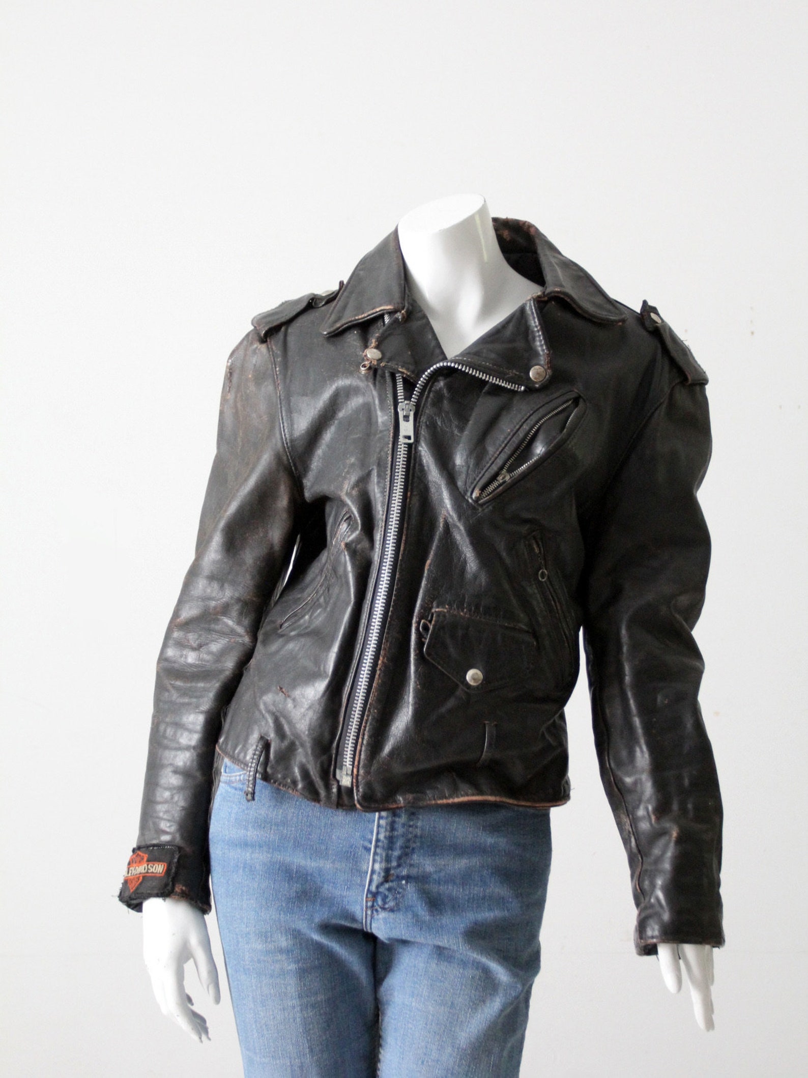 Surprising Vintage Leather Biker Jacket Gallery