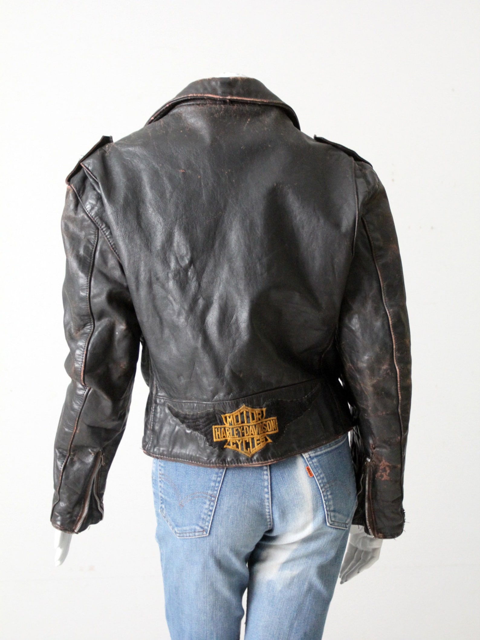 Surprising Vintage Leather Biker Jacket Gallery