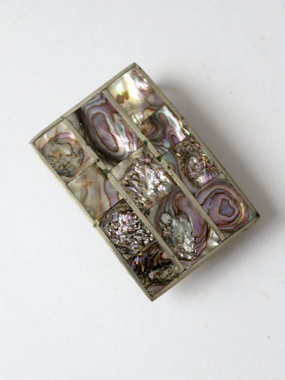 vintage Rockmount Ranch Wear abalone shell buckle - Gem