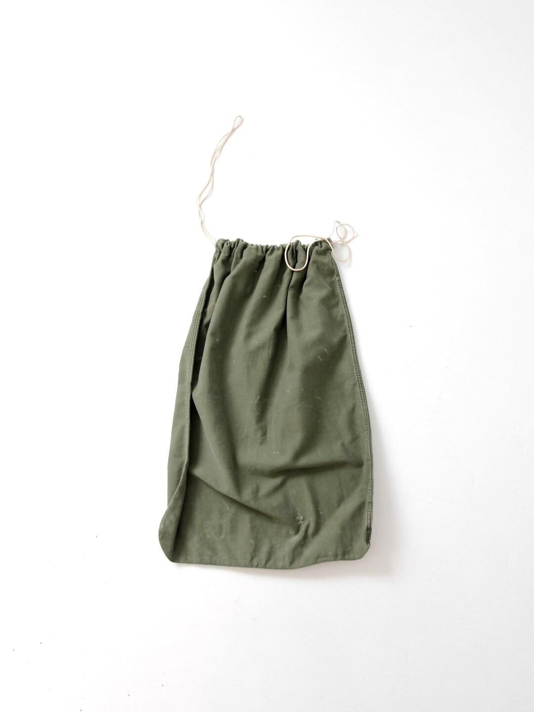 Vintage US Army Drawstring Bag, Green Laundry Bag - Etsy