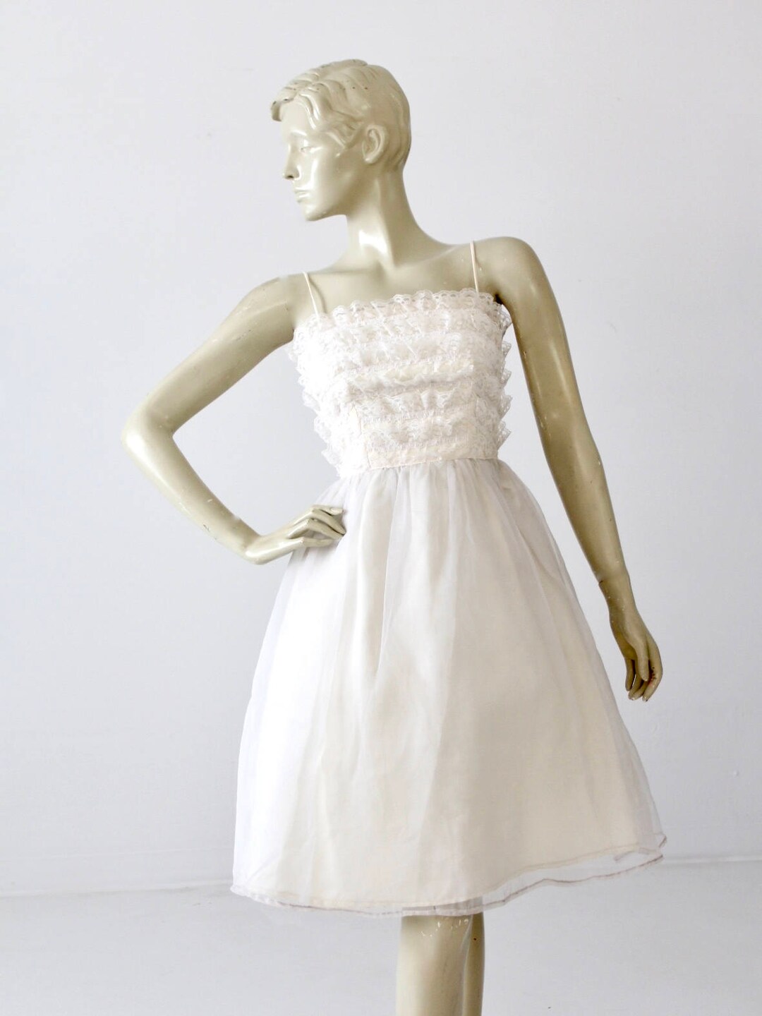 Vintage 60s Saks Fifth Avenue White Fit and Flare Dress - Etsy