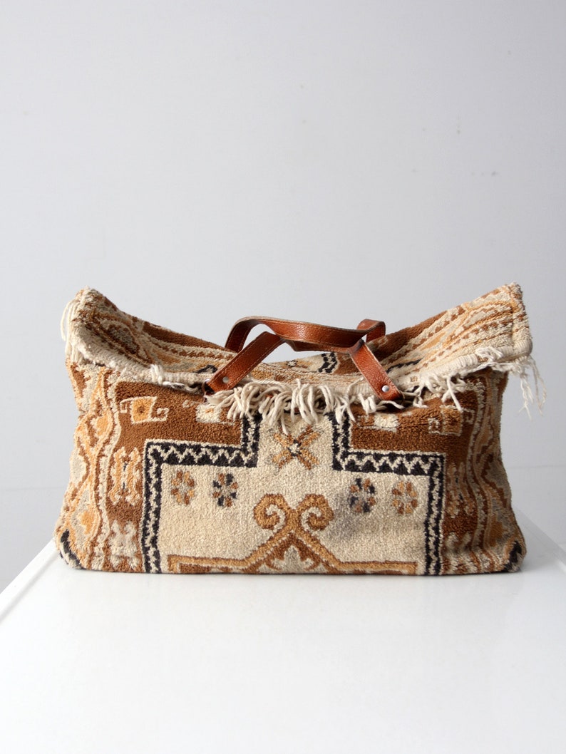 Vintage Carpet Bag - Etsy
