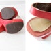 Vintage 70s Shoes & Stuff by Frank Sbicca Red Leather Platforms, Size 6 ...