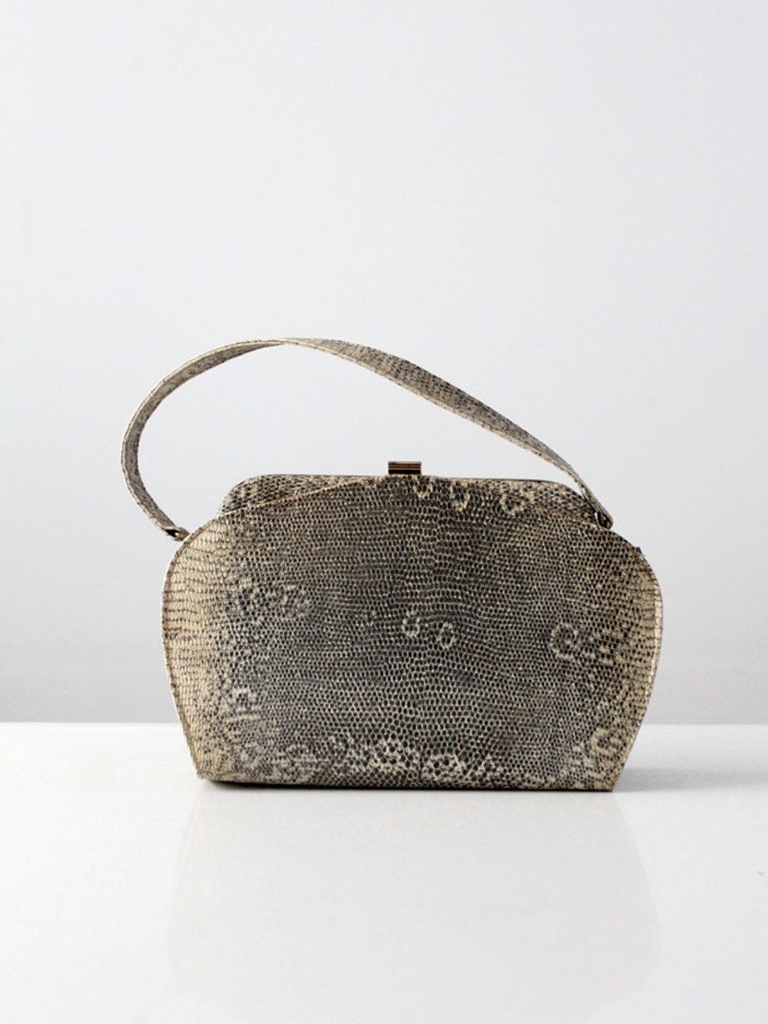 1940s Monitor Lizard Skin Handbag - Etsy