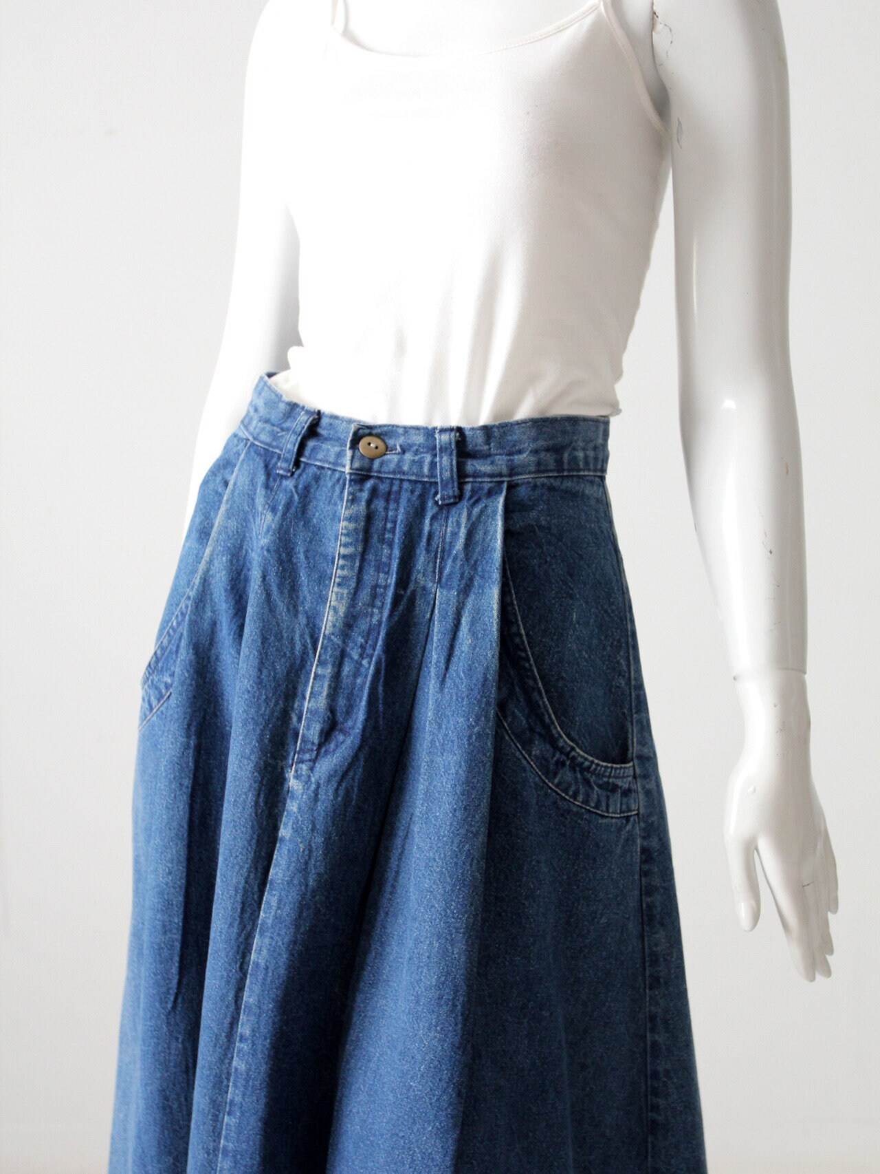 Vintage 80s Denim Skirt by Cherokee - Etsy Vintage 80s Denim Skirt by Cherokee - Etsy