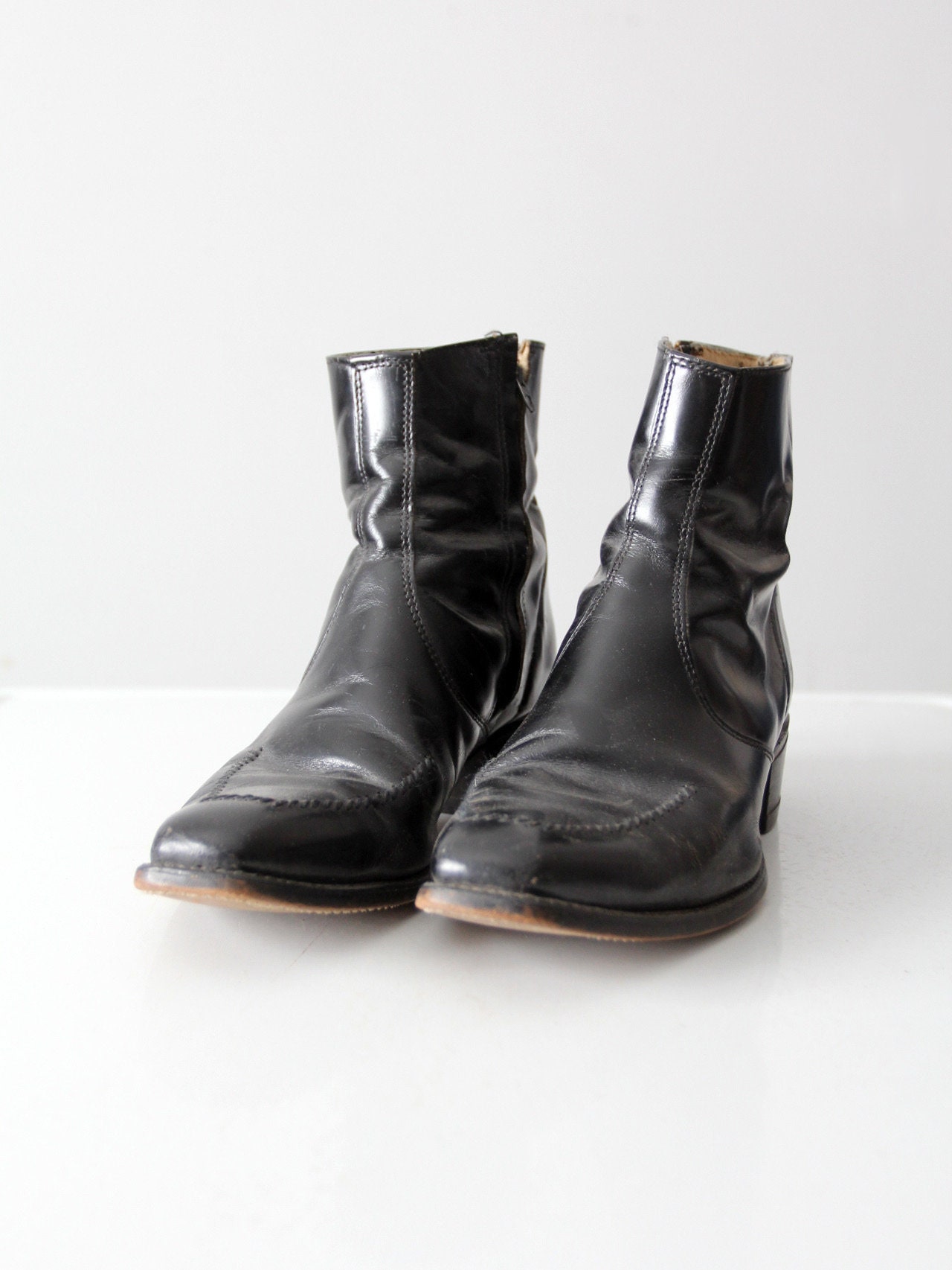 Vintage Men's Black Half Boots, Size 13D - Etsy