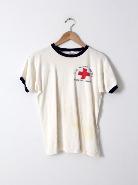 vintage First Aid Water Safety ringer tee - Gem