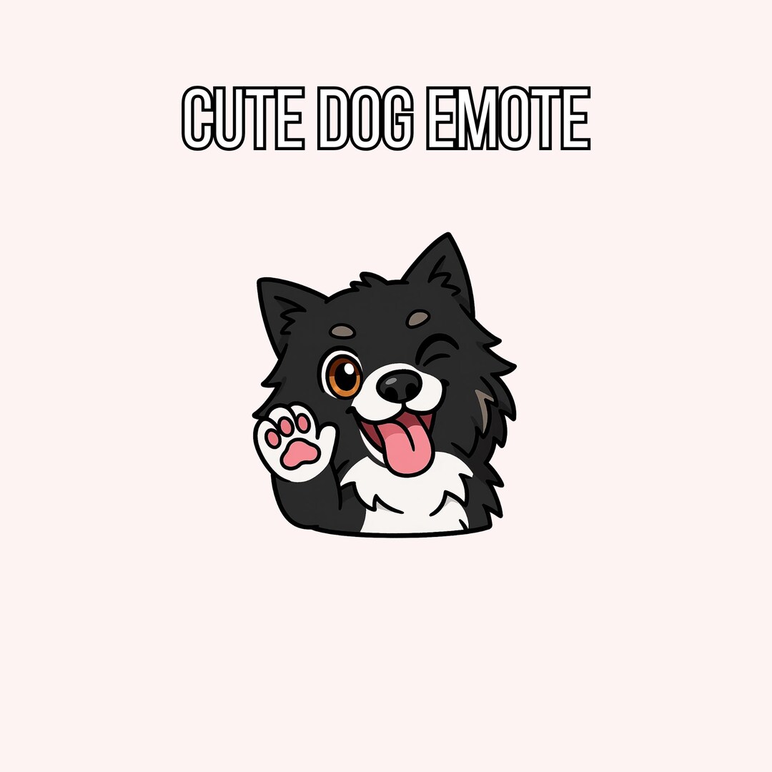 Dog Twitch Emote – Cute Twitch Emote for Streamers & Vtubers - Etsy