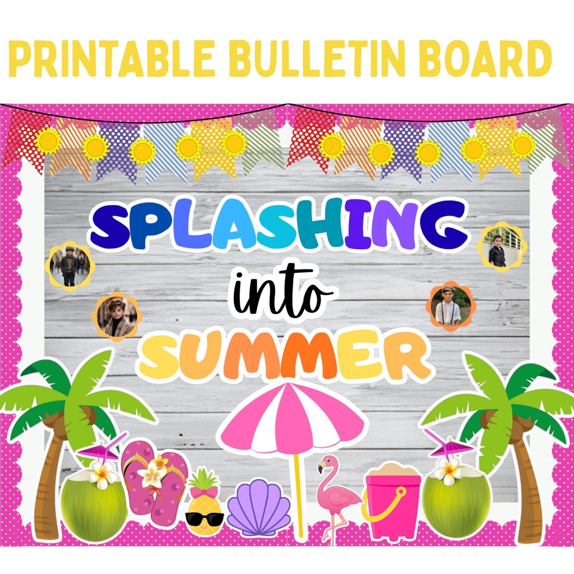 Splash Into Summer Bulletin Board Kit - End of Year Door Decor Ideas ...