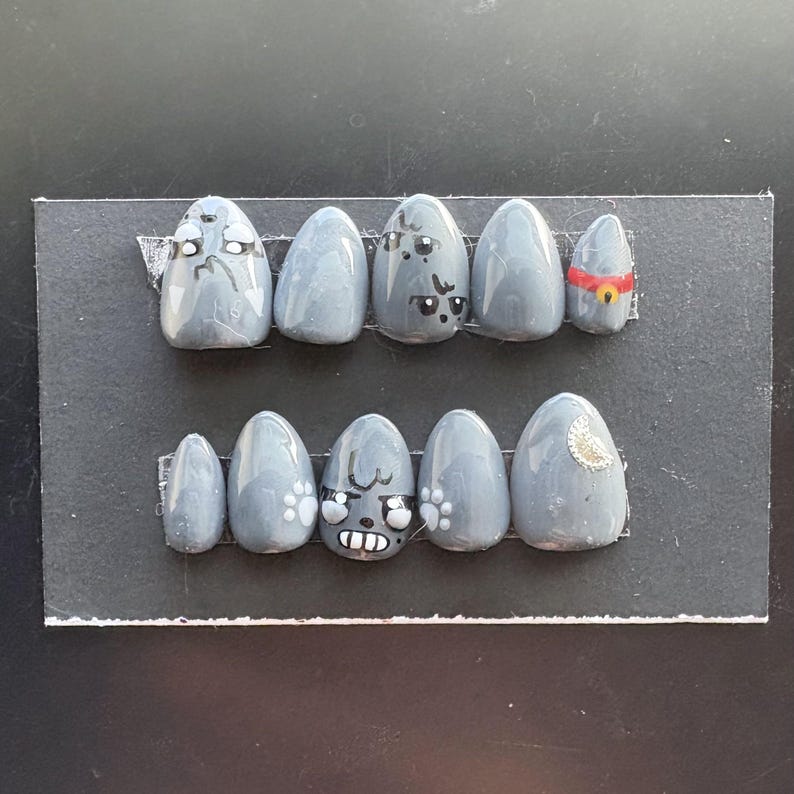 ATEEZ Aniteez Kpop Character Press-on Acrylic Nails - Etsy