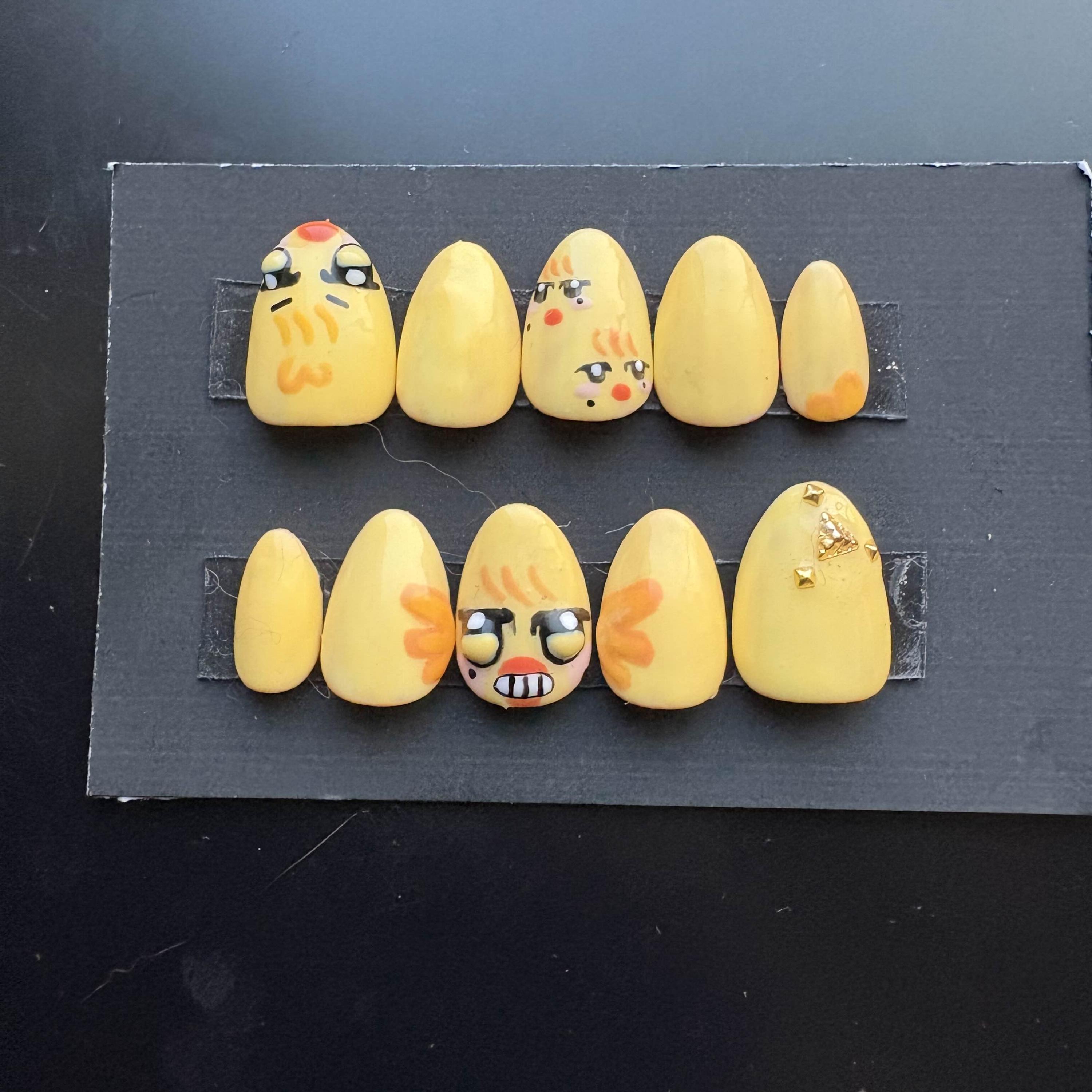 ATEEZ Aniteez Kpop Character Press-on Acrylic Nails - Etsy