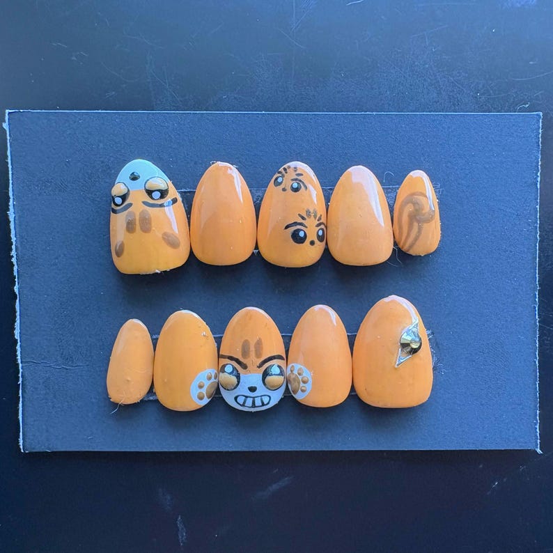 ATEEZ Aniteez Kpop Character Press-on Acrylic Nails - Etsy