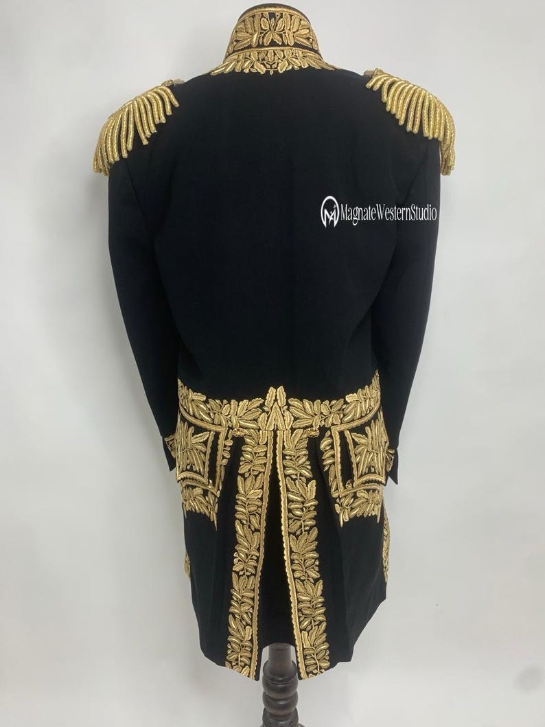 Men Customized French Diplomatic Uniform Jacket Antique Embroidered ...