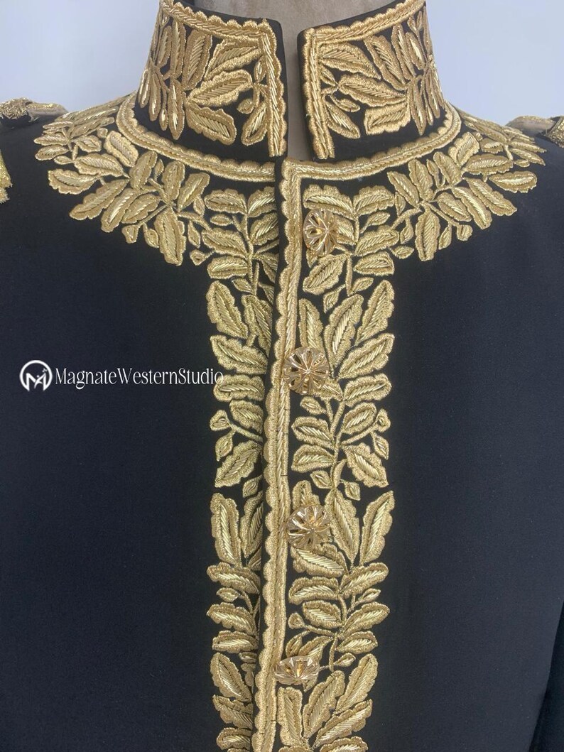 Men Customized French Diplomatic Uniform Jacket Antique Embroidered ...
