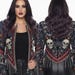 Hand-embroidered Halloween Jacket – Beaded Skull & Pumpkin Blazer ...