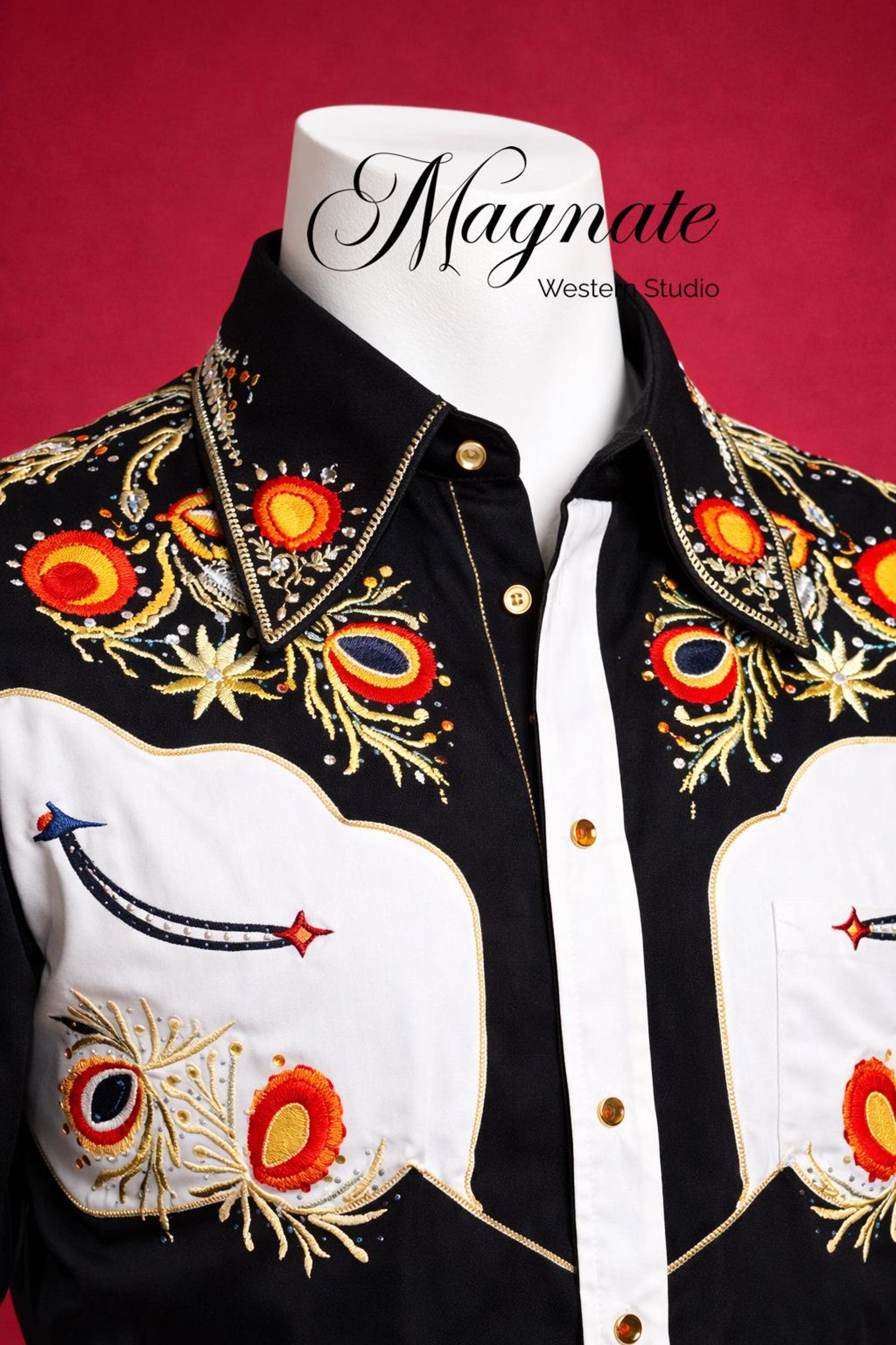 Bespoke Cosmic Cowboy Suit – Hand-embroidered Nudie Style Western Set ...