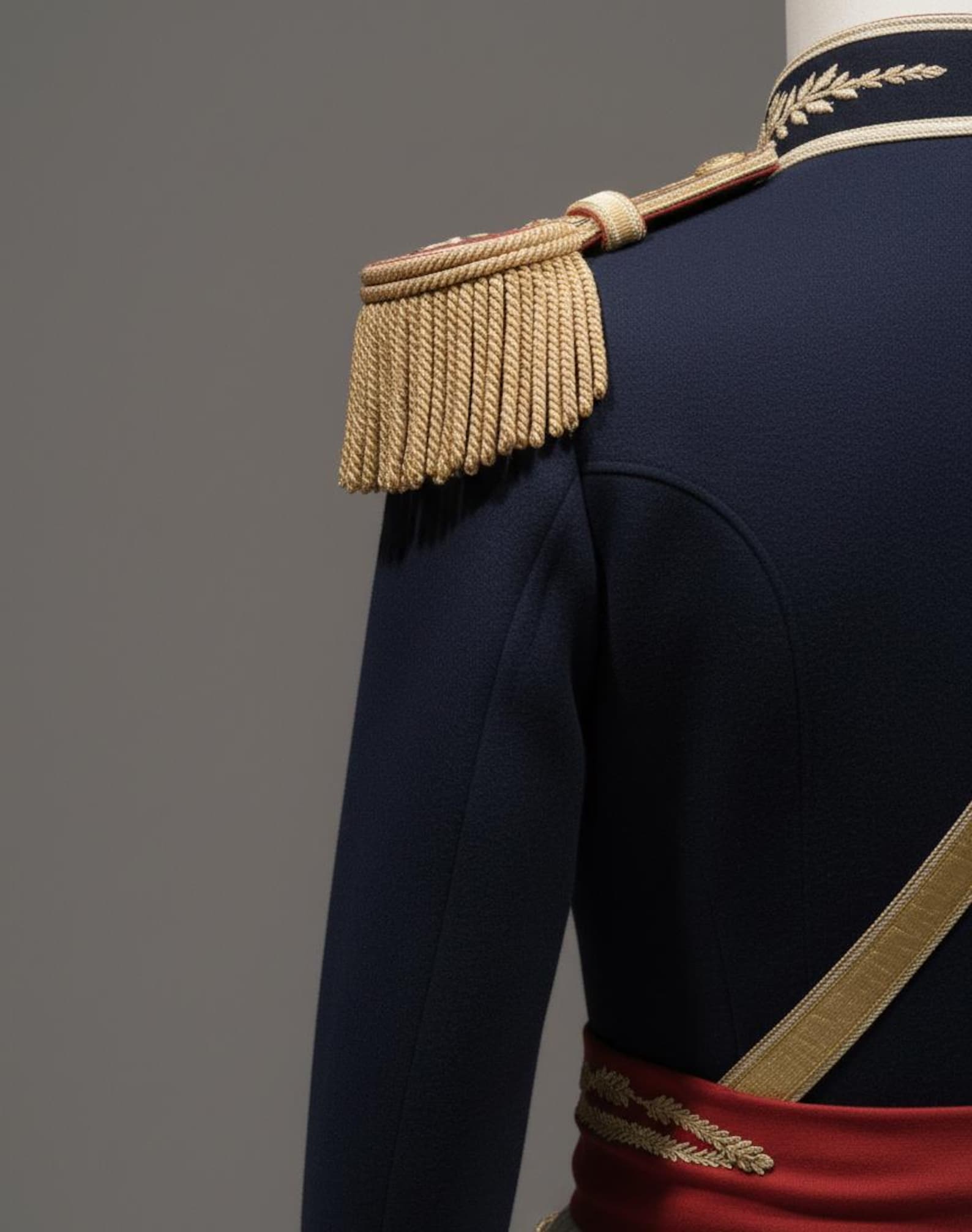 Regal Royal Military Uniform Costume – Embroidered Noble Officer Outfit ...