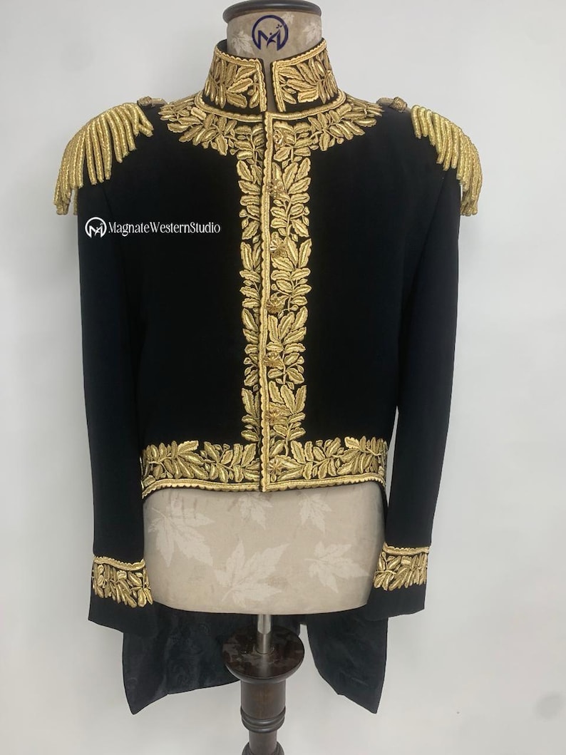 Men Customized French Diplomatic Uniform Jacket Antique Embroidered ...