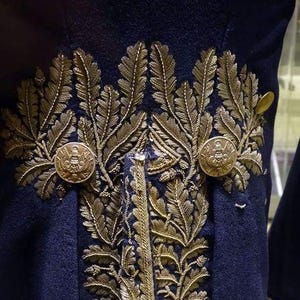Napoleonic Era French Diplomatic Coat Blue Gold Embroidered Military ...