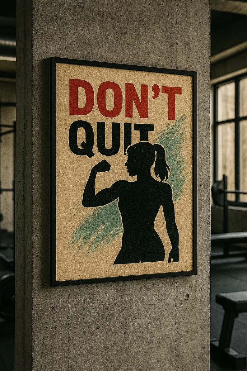 Fitness Poster Pack, Gym Wall Art, Digital Motivational Posters ...