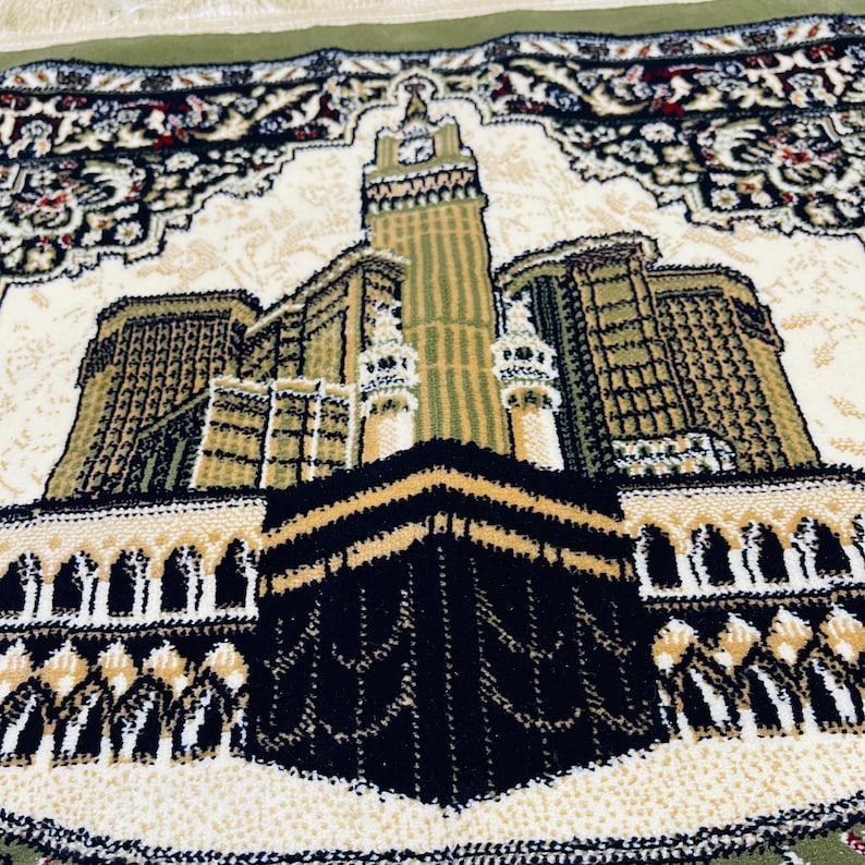 Kaaba Prayer Mat 6mm Thick Luxury Islamic Prayer Rug Made in Madinah - Etsy