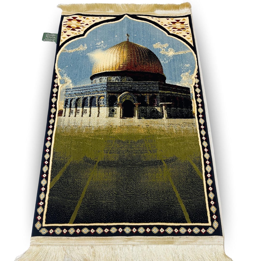 Masjid Al Aqsa Prayer Mat Saudi Made Velvet Muslim Rug - Etsy UK