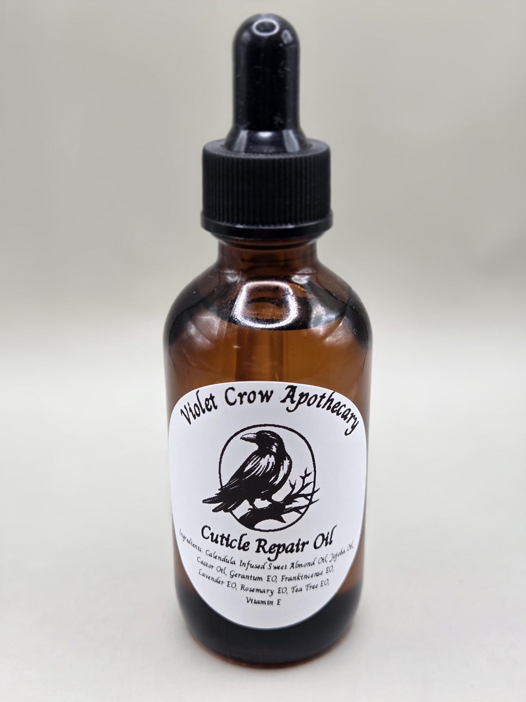 Herbal Cuticle Oil | Calendula Infused Nail & Skin Care | 2oz Dropper ...