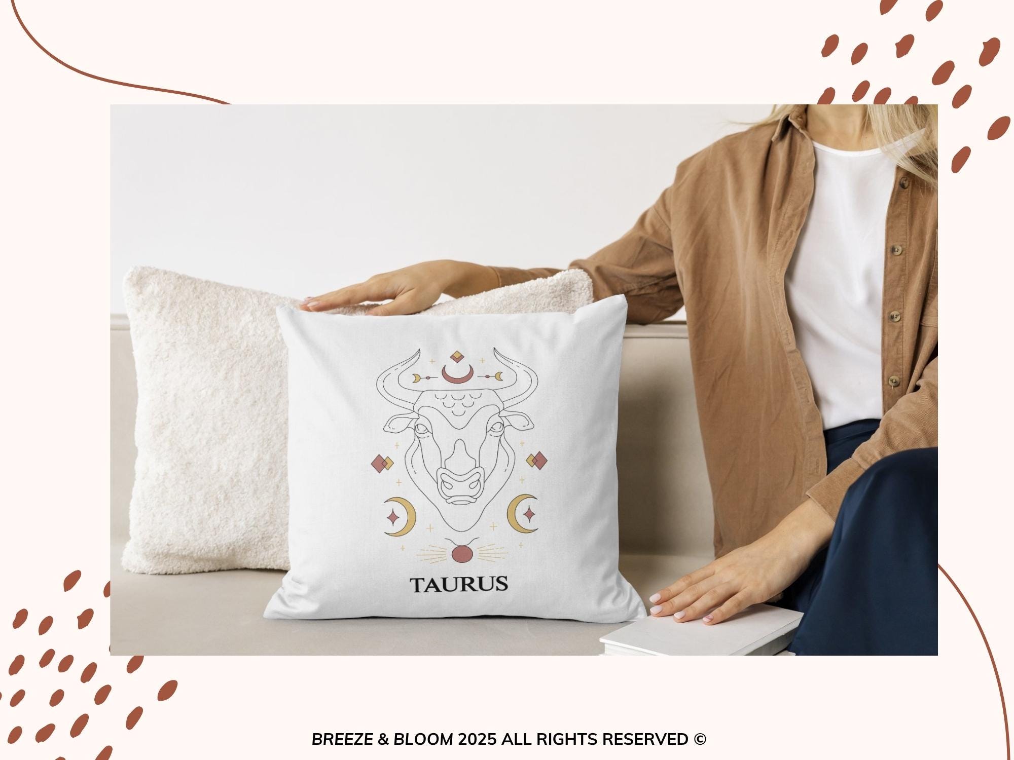 Taurus Zodiac Hand Embroidery Pattern – Bull Constellation PDF – Modern ...