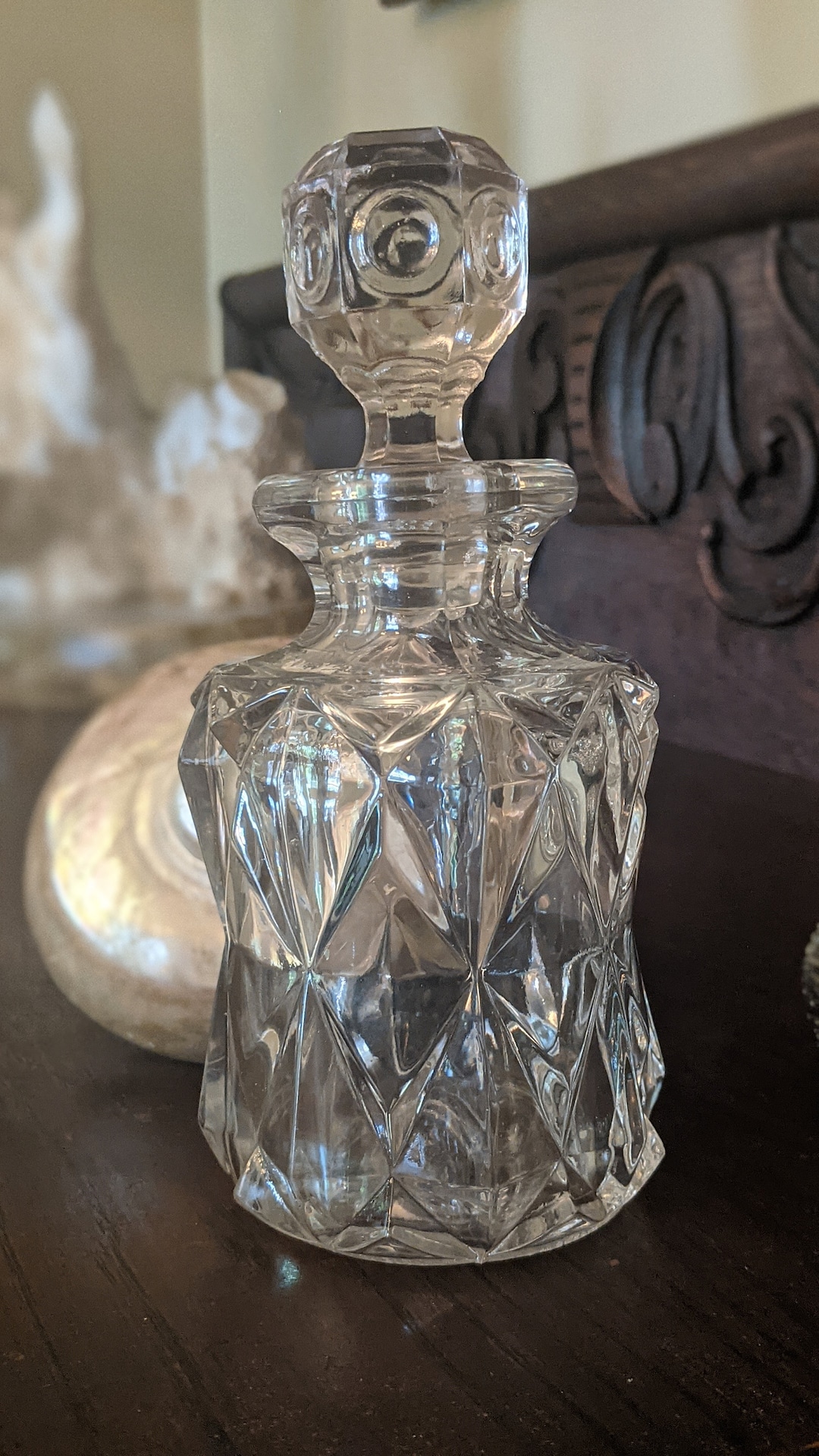 SALE! Antique Late 1800s Model Flint Glass EAPG Cologne Perfume ...