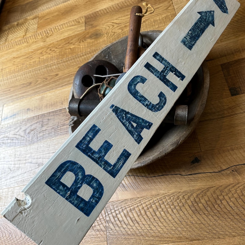 Weathered Beach Sign - Etsy