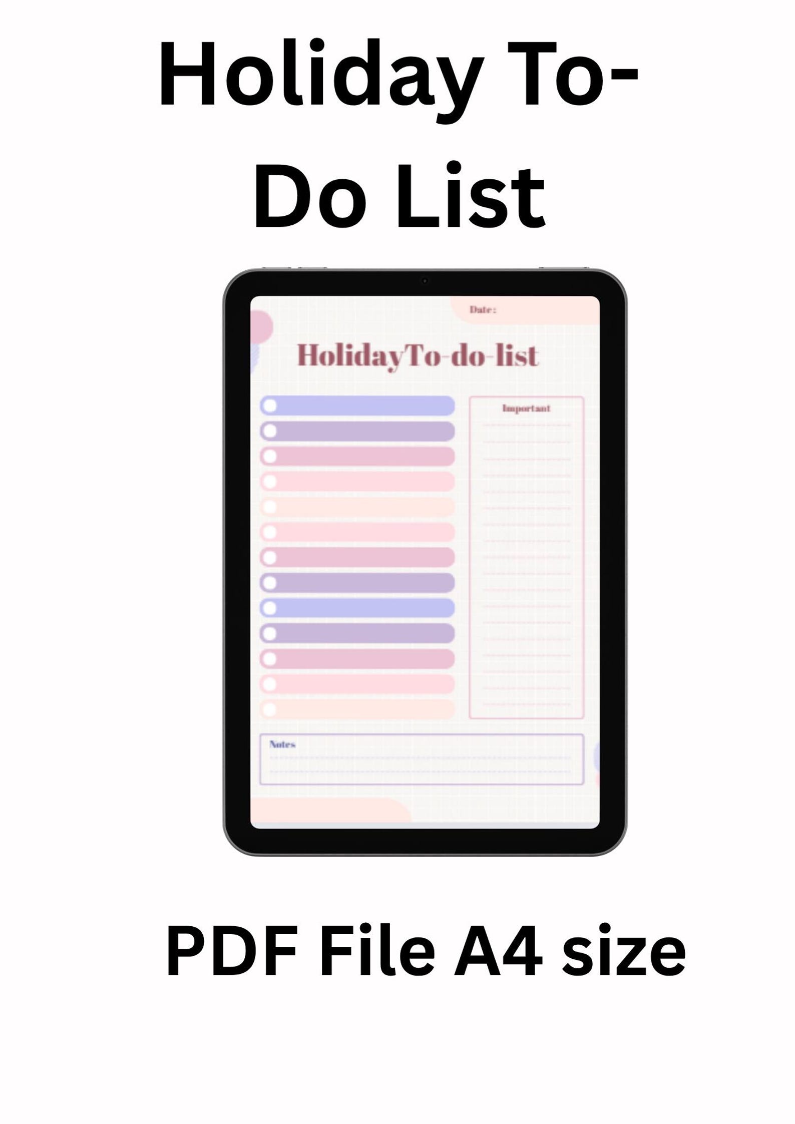 Holiday to Do List Printable | Holiday Planning Checklist for Stress ...