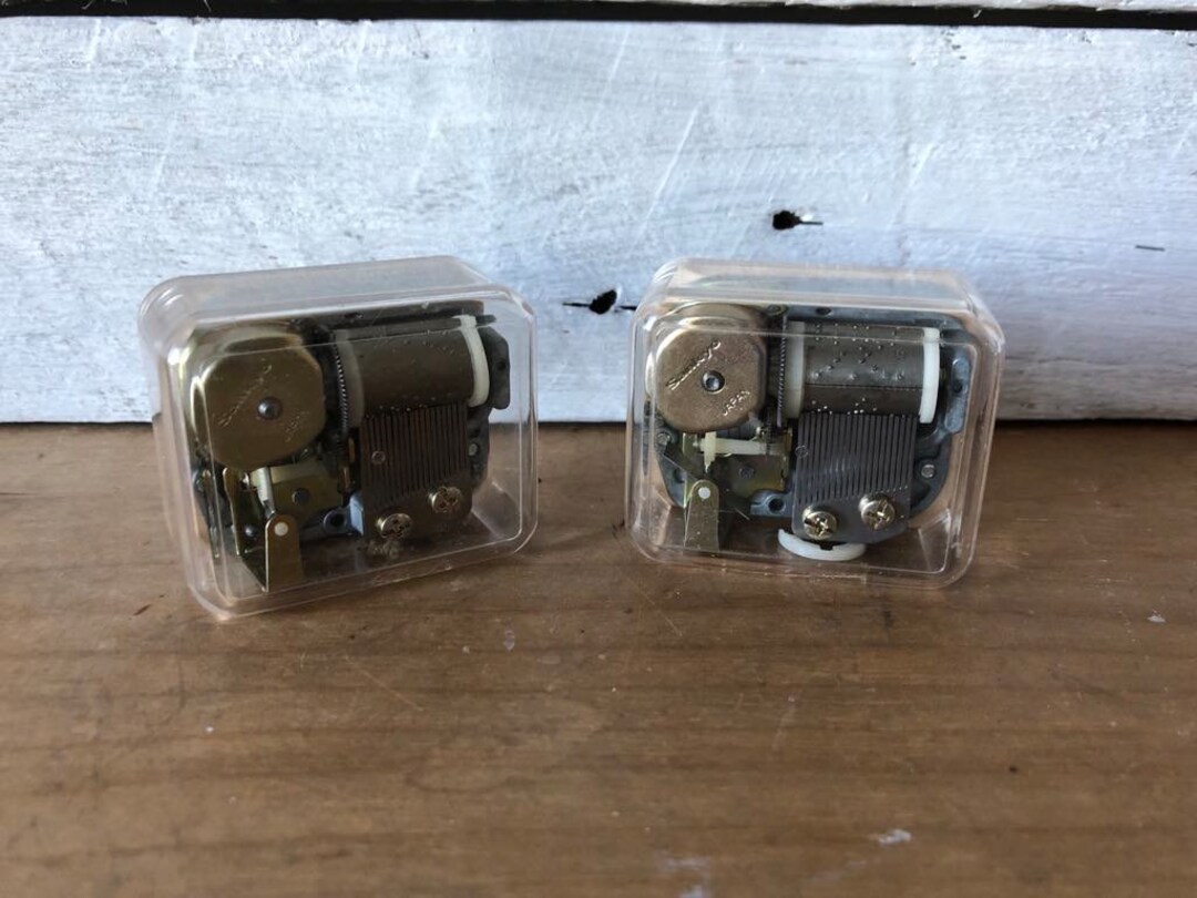 Sankyo Japan Music Box Movement Lot of 2 - Wind up Replacement Music Part - Clear Casing - Etsy