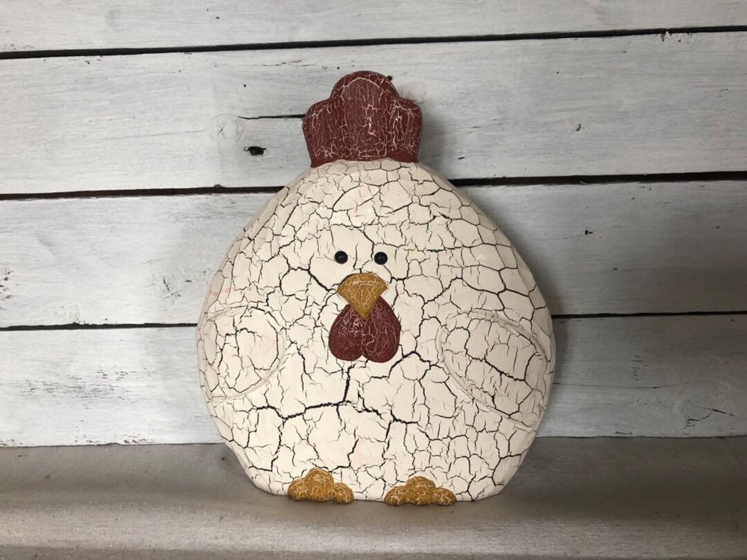 Vintage James Haddon Chicken Carving - Hand Carved Wooden Chicken ...