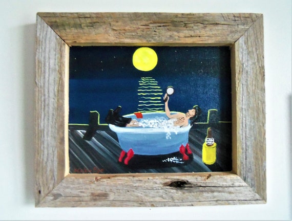 Original painting Flower painting Floral painting Whimsical Folk art ...