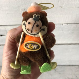 Vintage Bear 1980s A & W Root Bear Tree Ornament - Etsy