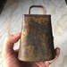 Antique Cow Bell Rustic Folded Riveted Cowbell With Original Clapper ...