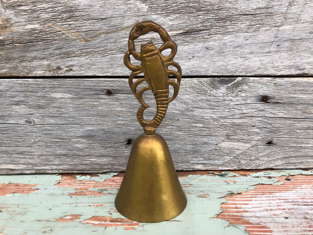 Vintage Scorpion Bell Bug Brass Decor - Etsy