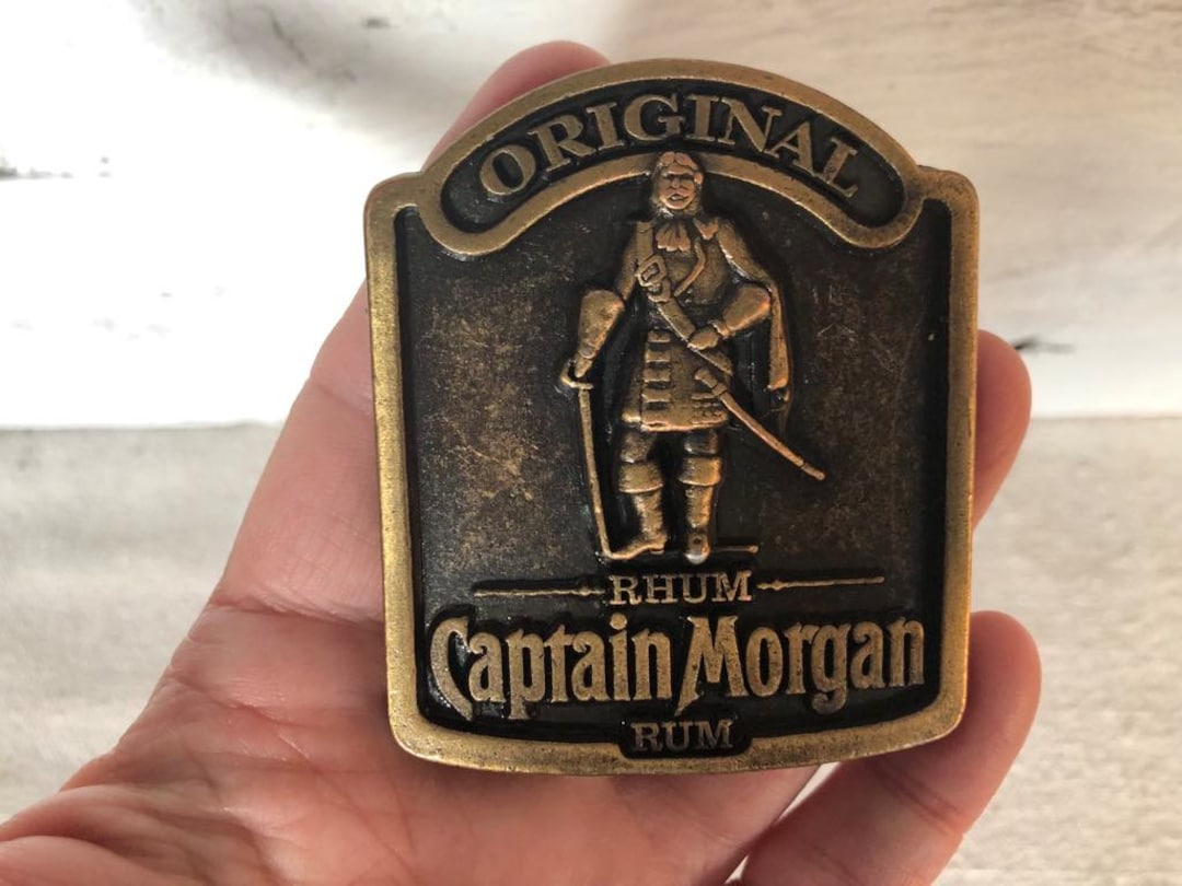Belt Buckle Captain Morgan Original Brass Circa 1970 Original Rhum ...