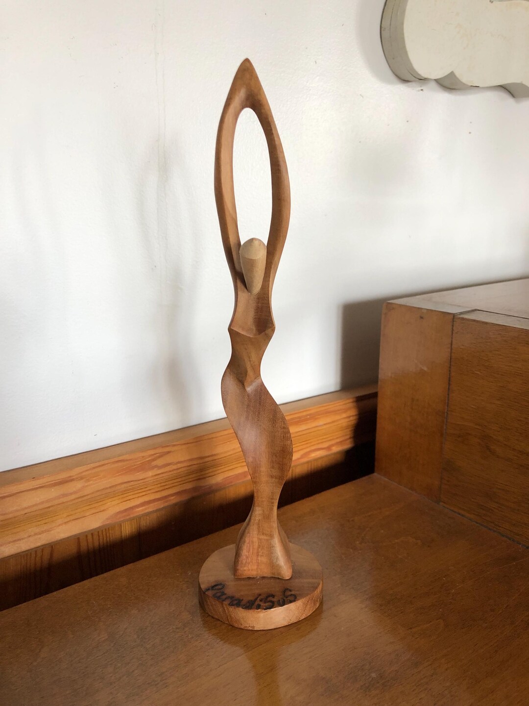 Vintage Wooden Sculpture Yoga Pose - Etsy