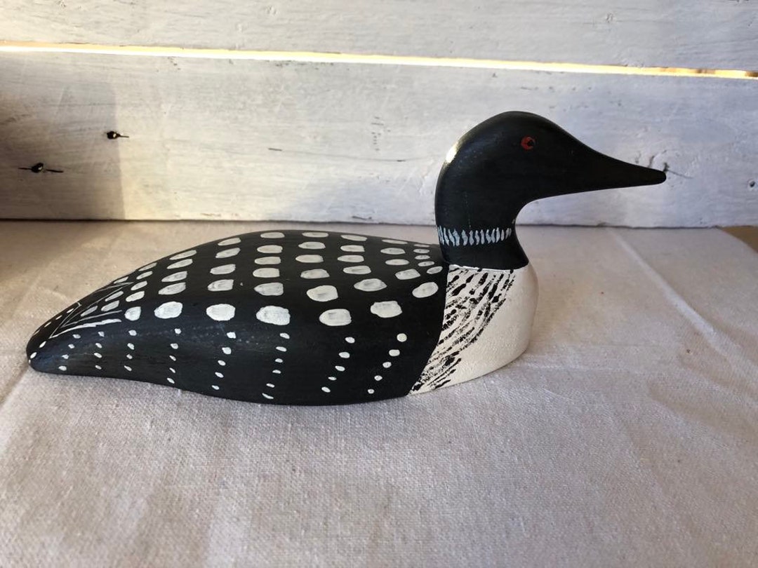 Vintage Loon Carving Hand Carved Loon Nova Scotia Bird Carving - Etsy