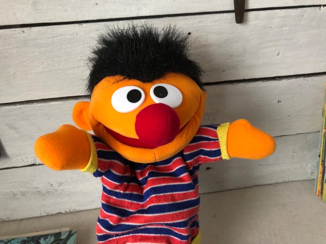 Vintage Ernie Hand Puppet Sesame Street Ernie and Burt Toy - Etsy