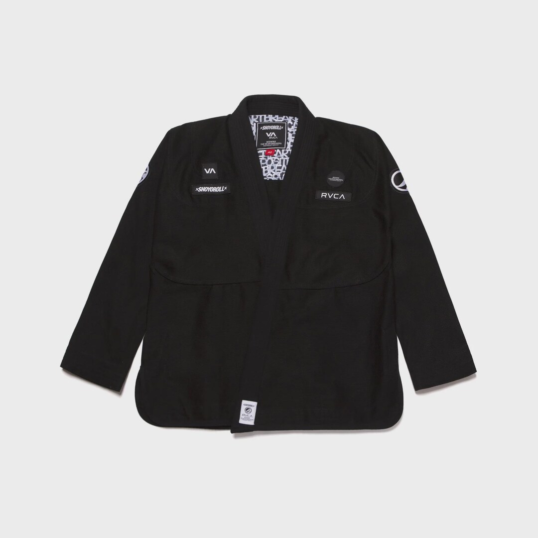 Shoyoroll RVCA BJJ Gi – Limited Edition Black Kimono, 450 GSM - Etsy