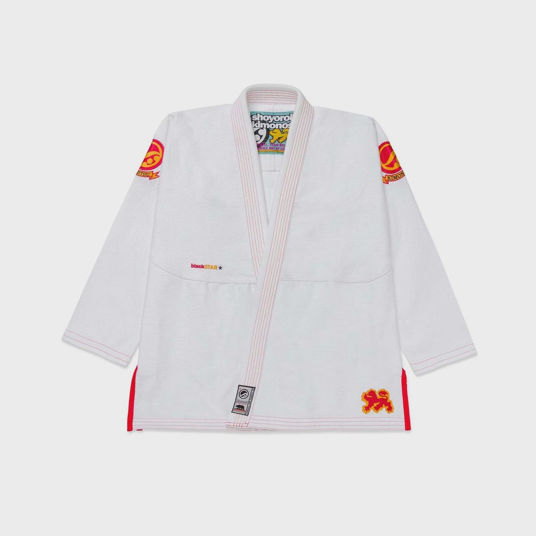 Shoyoroll Batch #146 Blackstar Retro White BJJ Kimono Shoyoroll Gi Jiu ...