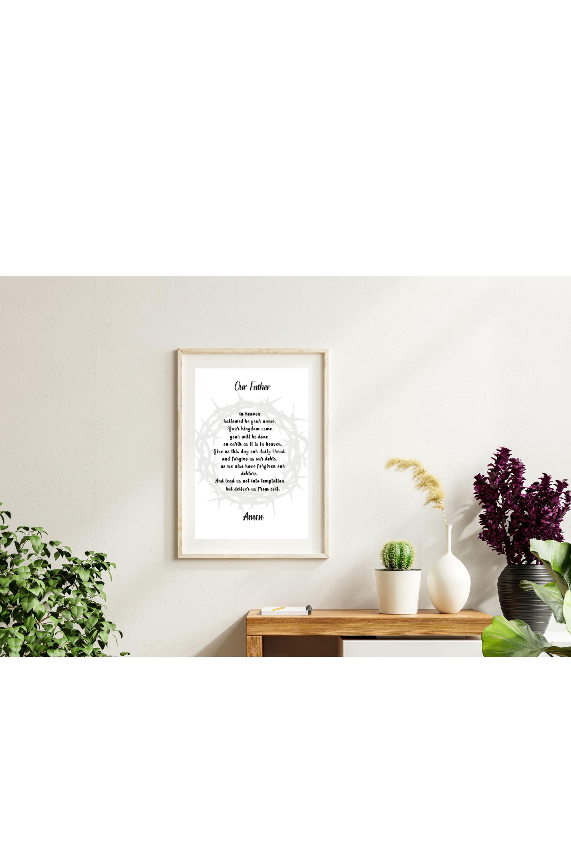 The Lord's Prayer - Our Father, Wall Art Digital Print - Etsy