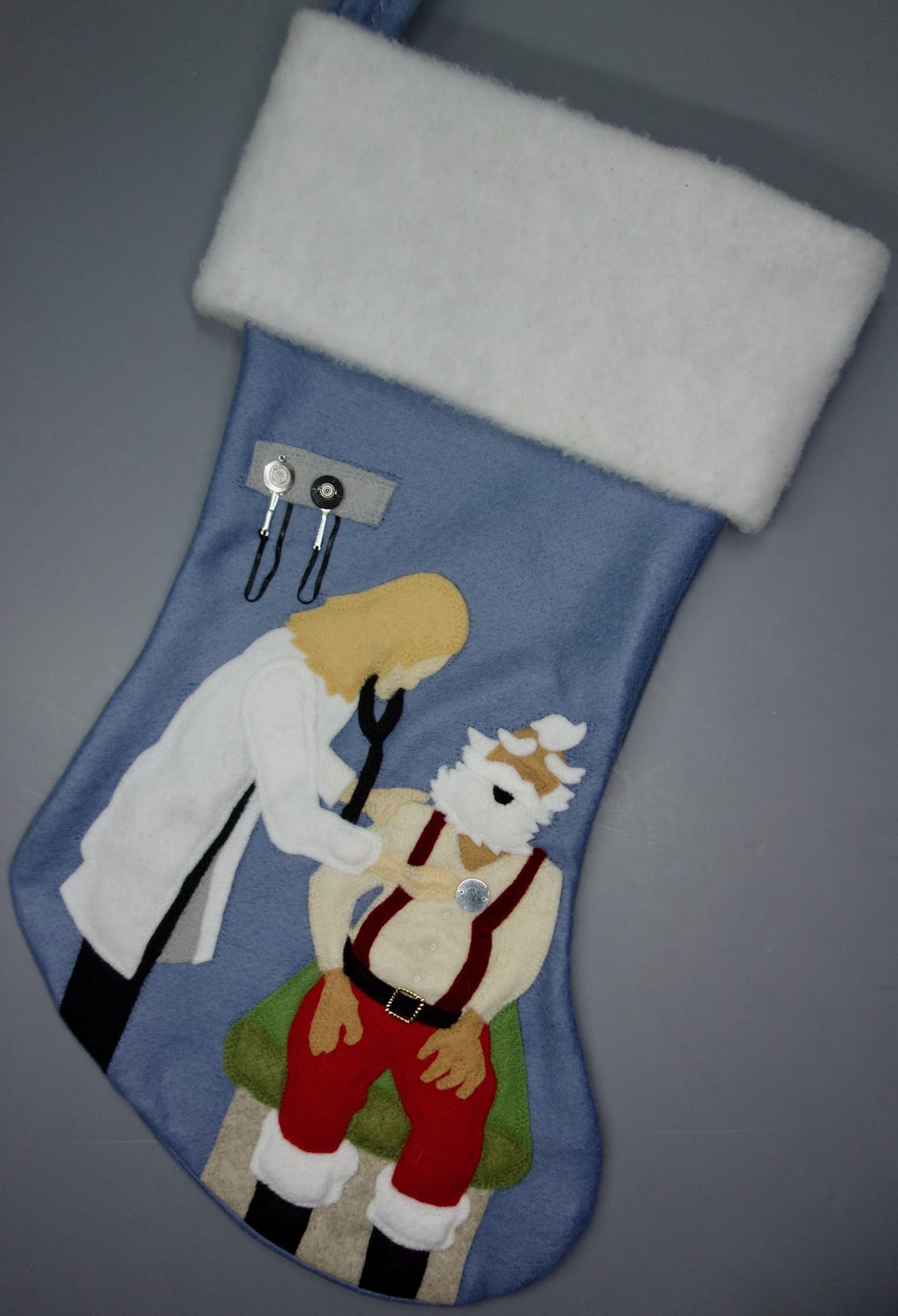 Doctor Christmas Stocking--"santa Claus, M.d." - Etsy