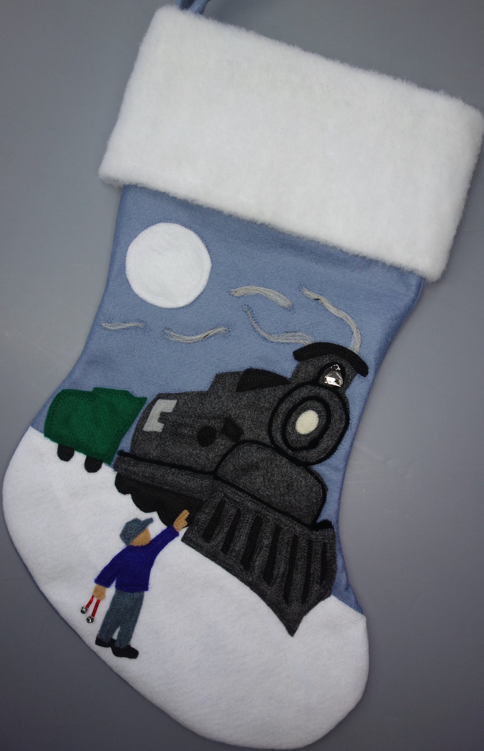 Train Christmas Stocking--"north Pole Express" - Etsy